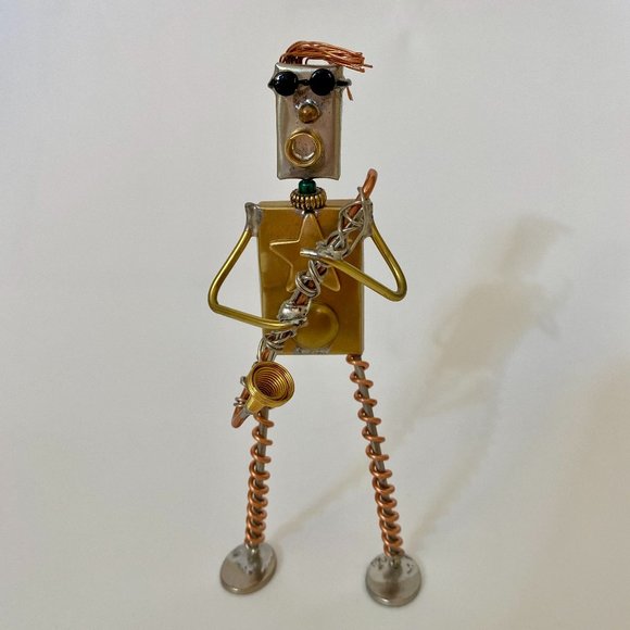 Don Rea Designs | Art | Handmade Don Rea Metal Wire Saxophone Sculpture ...